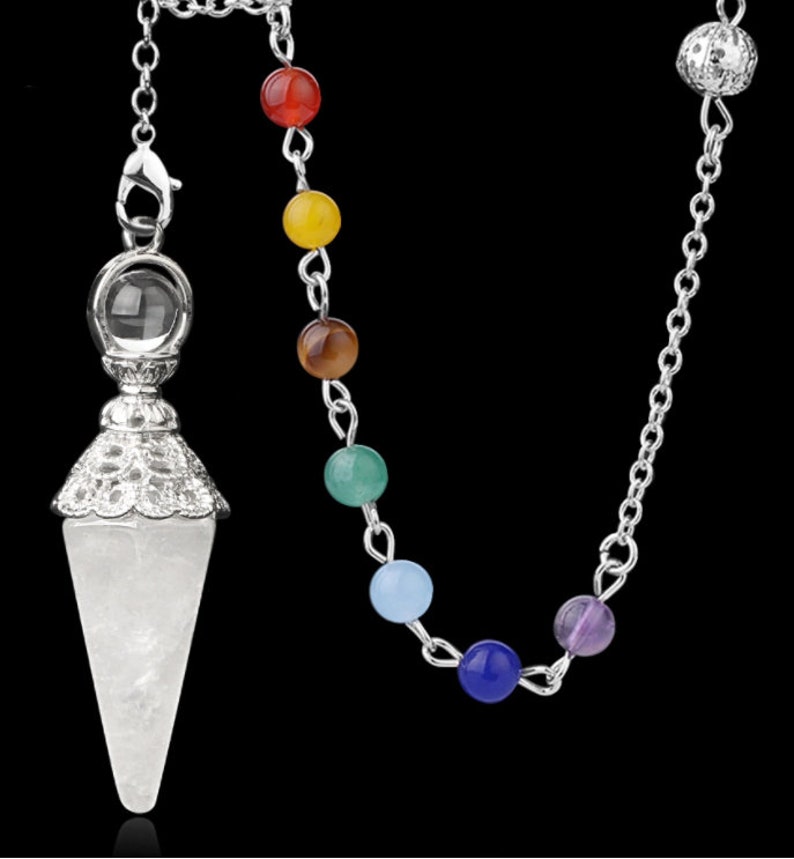 Hexagonal Divination 7 Chakra Chain Natural Stone - Etsy