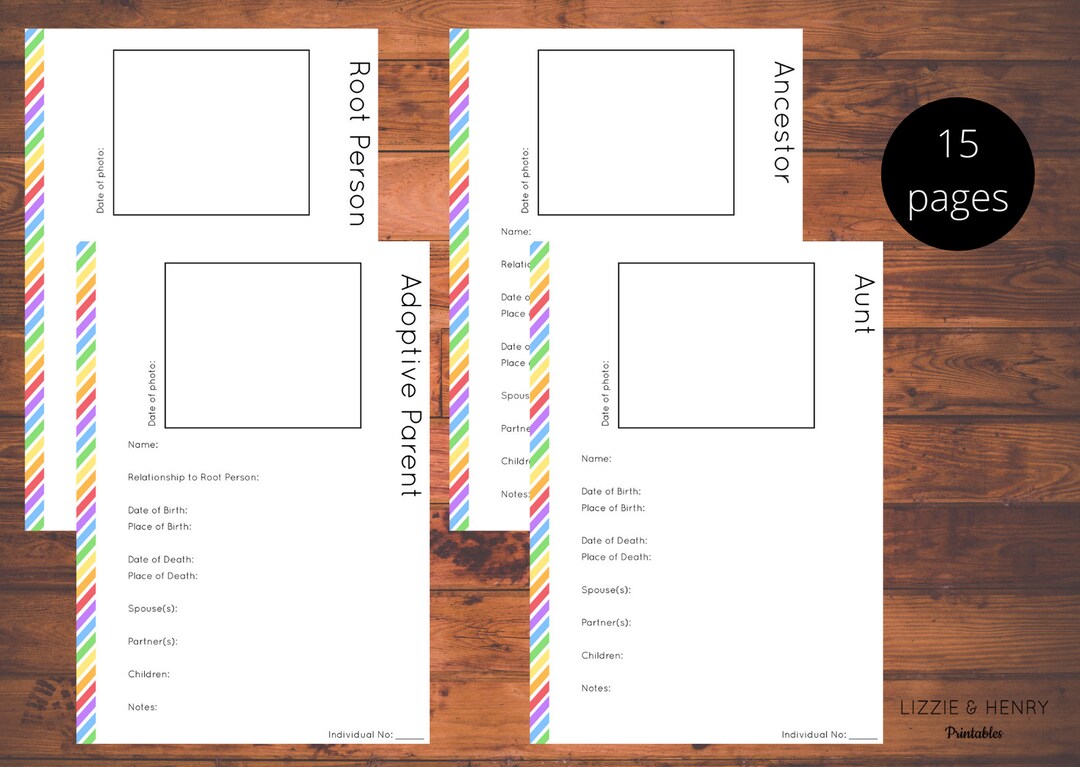 Genealogy Notes Family Tree Notes Relatives Bundle - Etsy