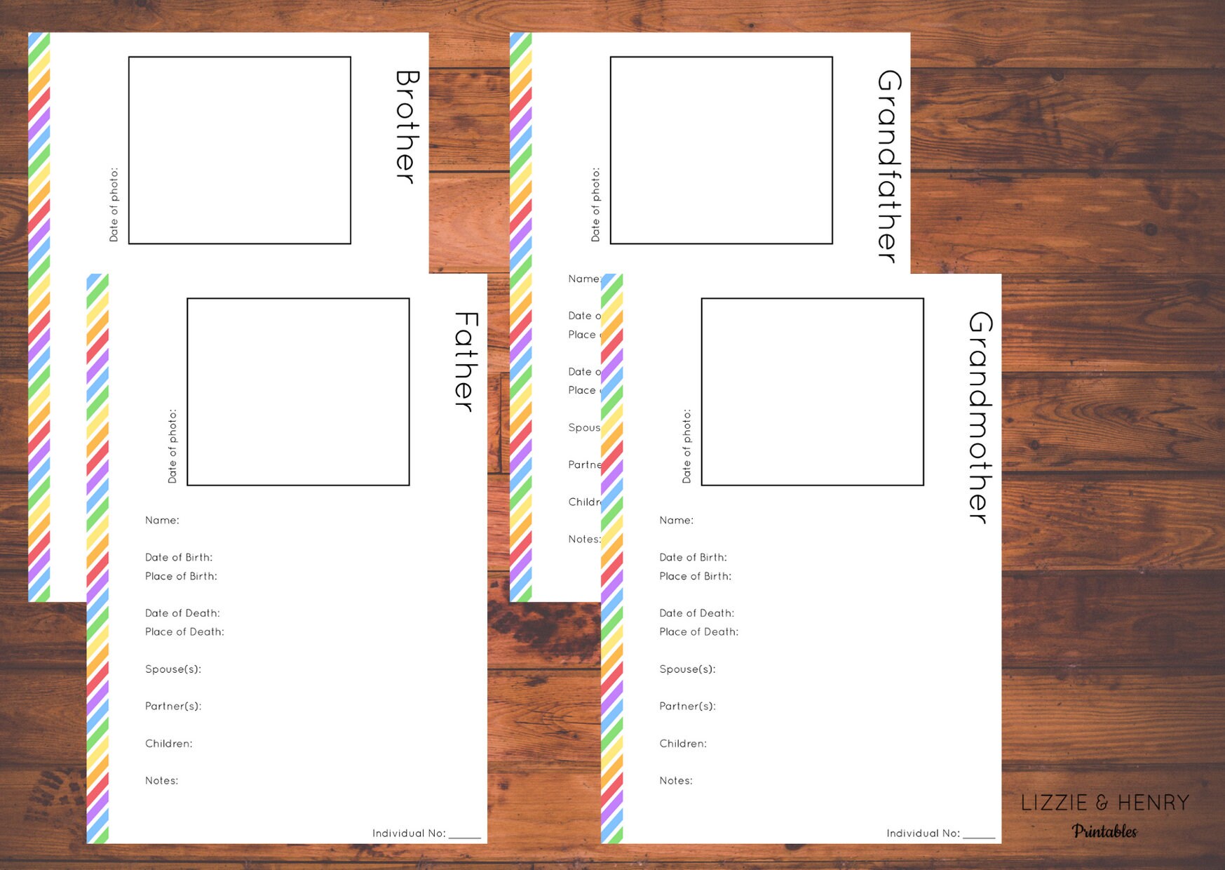 Genealogy Notes Family Tree Notes Relatives Bundle | Etsy