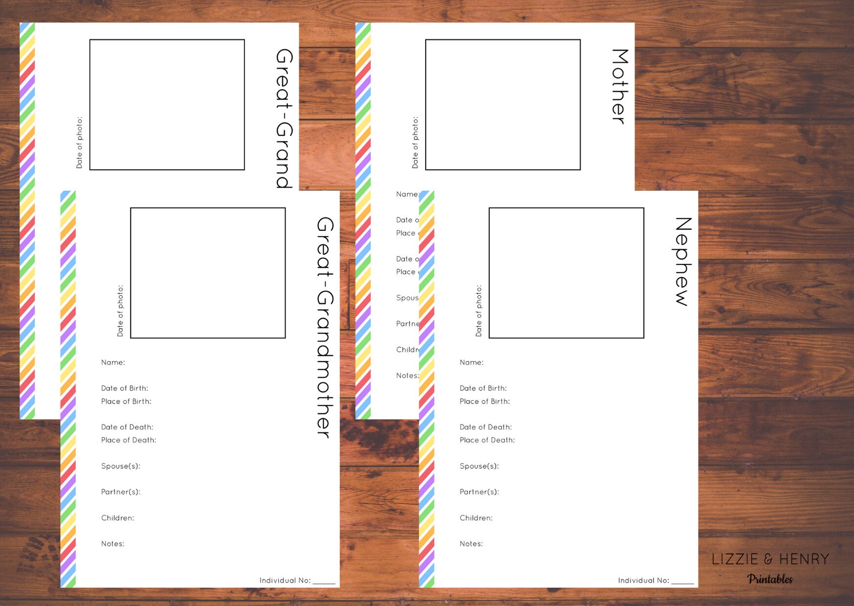 Genealogy Notes Family Tree Notes Relatives Bundle - Etsy