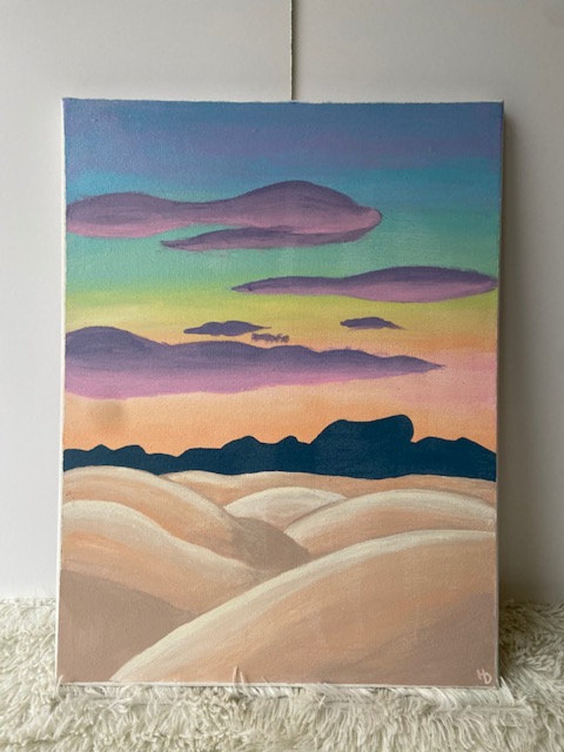 Desert Sands and Sunset Skies Painting - Etsy