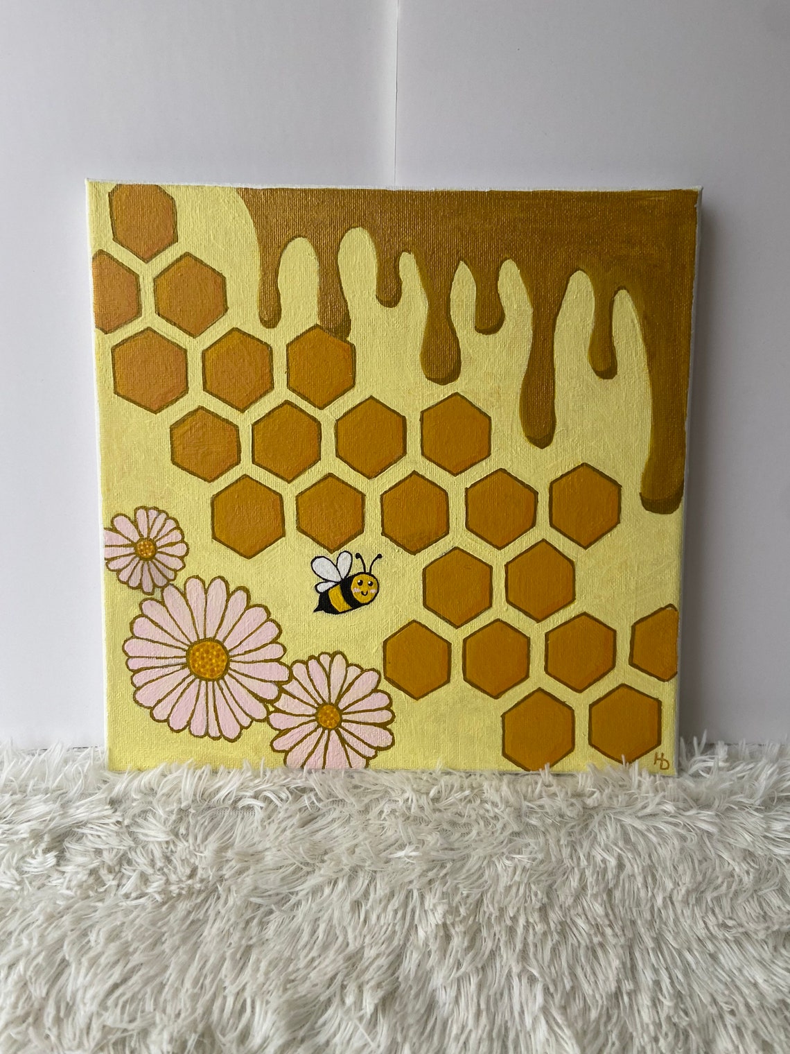 Honeycomb Hive Painting - Etsy