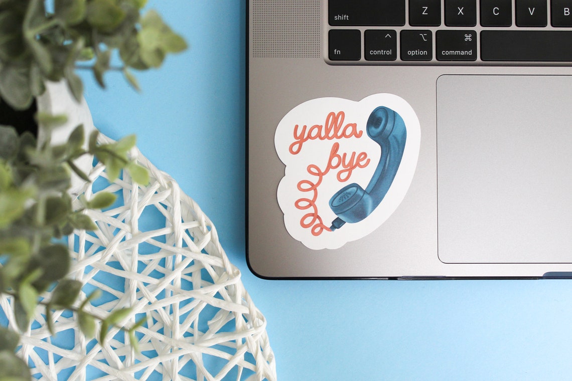 Yalla Bye Arab Arabic Sayings Palestine Lebanon | Etsy