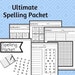COMPLETE SPELLING PACKET | Homeschool | Elementary Spelling Menu ...
