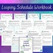 LOOPING SCHEDULE PLANNER | Homeschool Planner Printable | Rotating ...