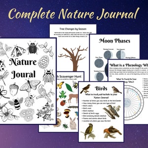 COMPLETE NATURE JOURNAL Digital Printable How to Keep A - Etsy