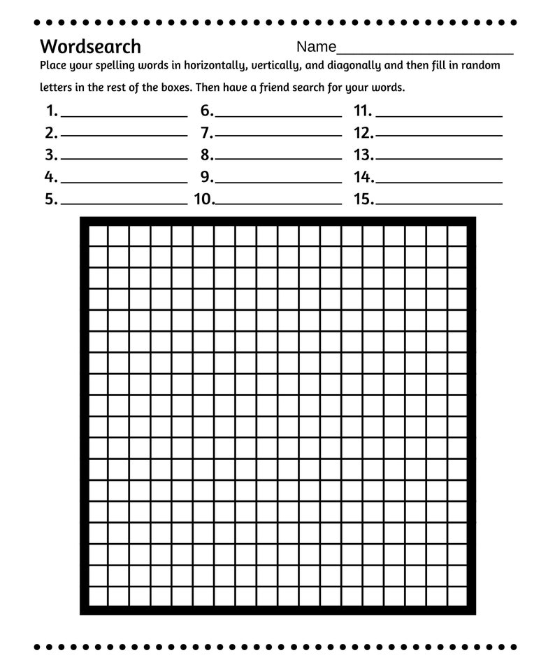 COMPLETE SPELLING PACKET | Homeschool | Elementary Spelling Menu ...