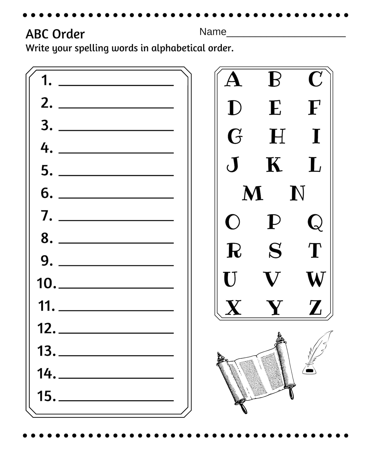 COMPLETE SPELLING PACKET | Homeschool | Elementary Spelling Menu ...
