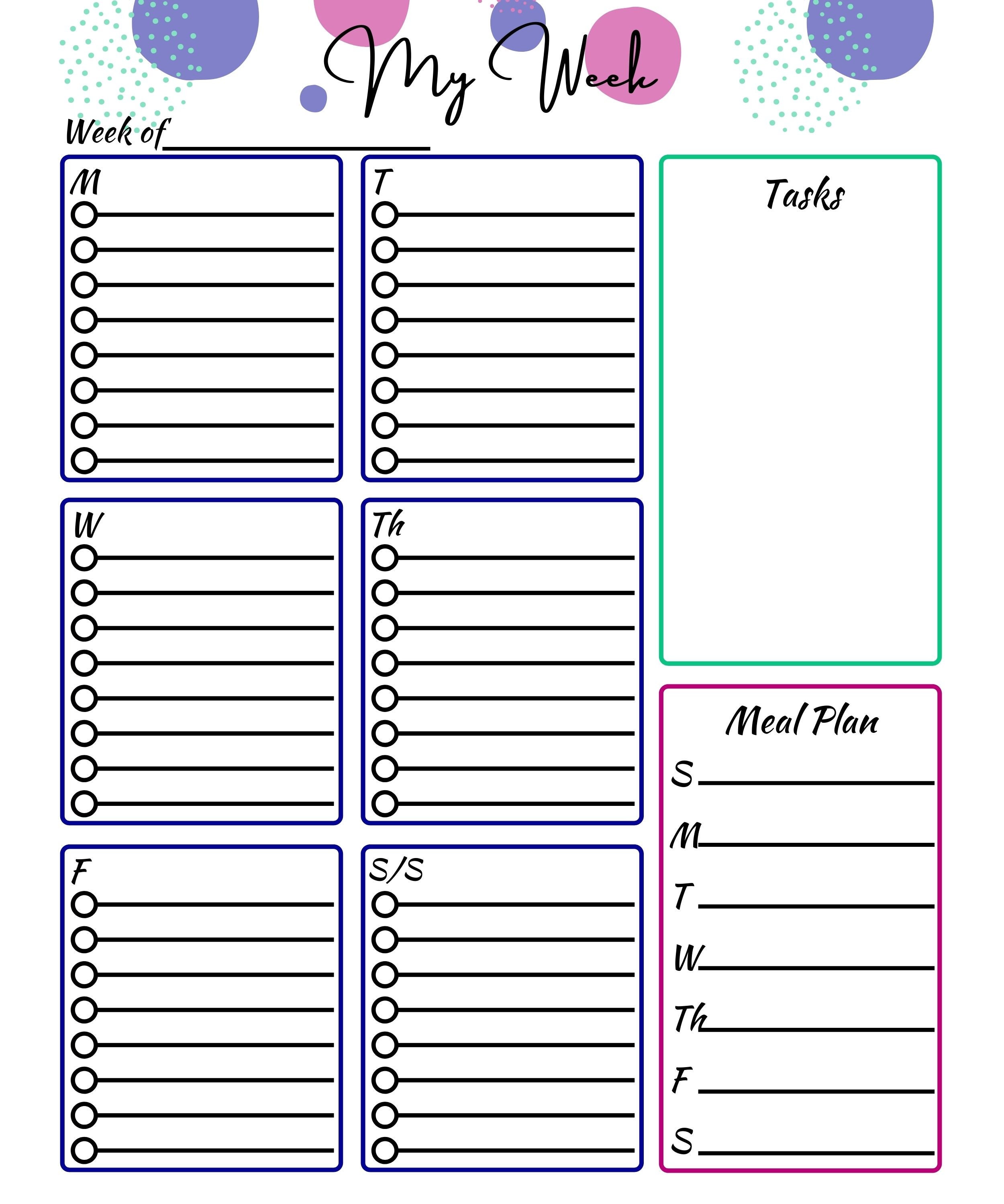 Ultimate MY LIFE Planner Planner Bundle Digital Printable Dot and Grid ...