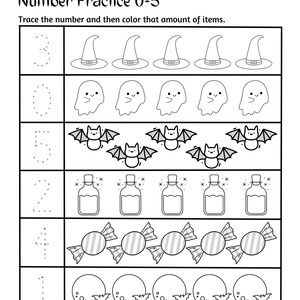 HALLOWEEN MATH ACTIVITY | Number | Practice | Fluency Homeschool | Unit ...