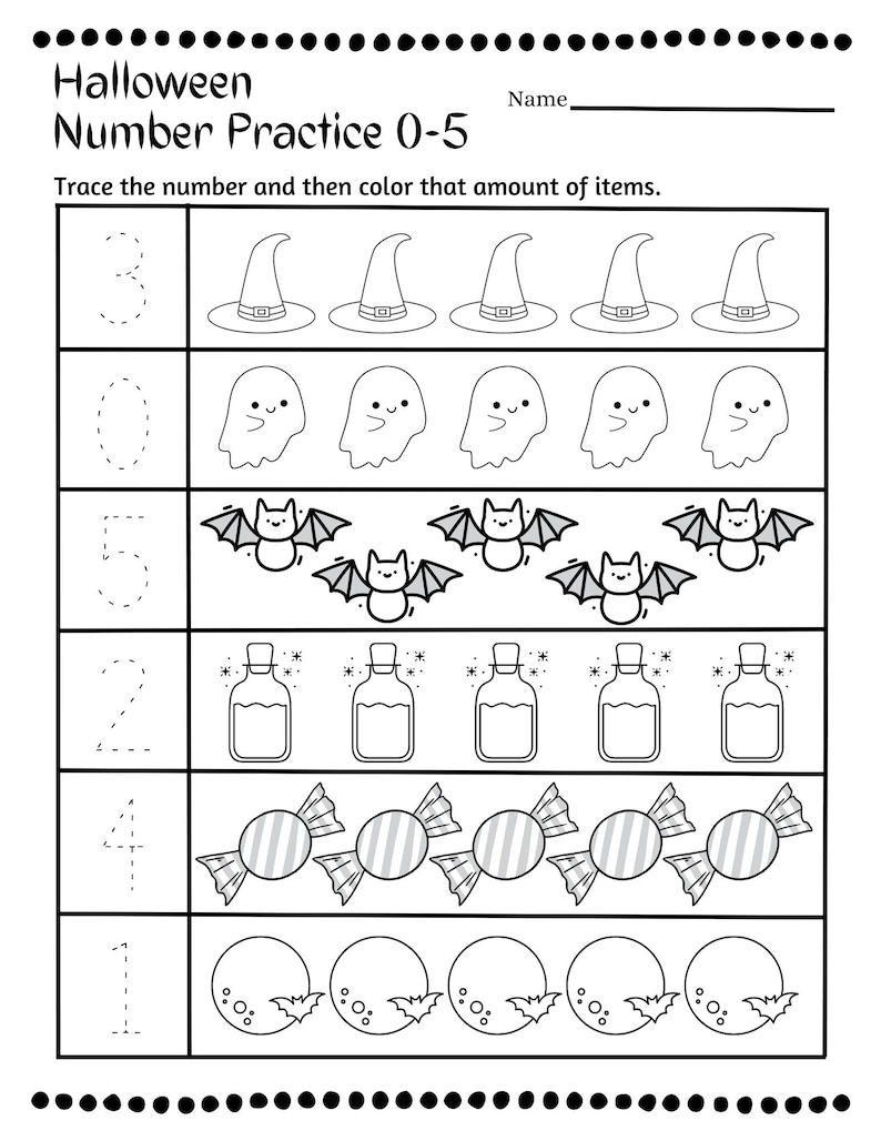 HALLOWEEN MATH ACTIVITY | Number | Practice | Fluency Homeschool | Unit ...