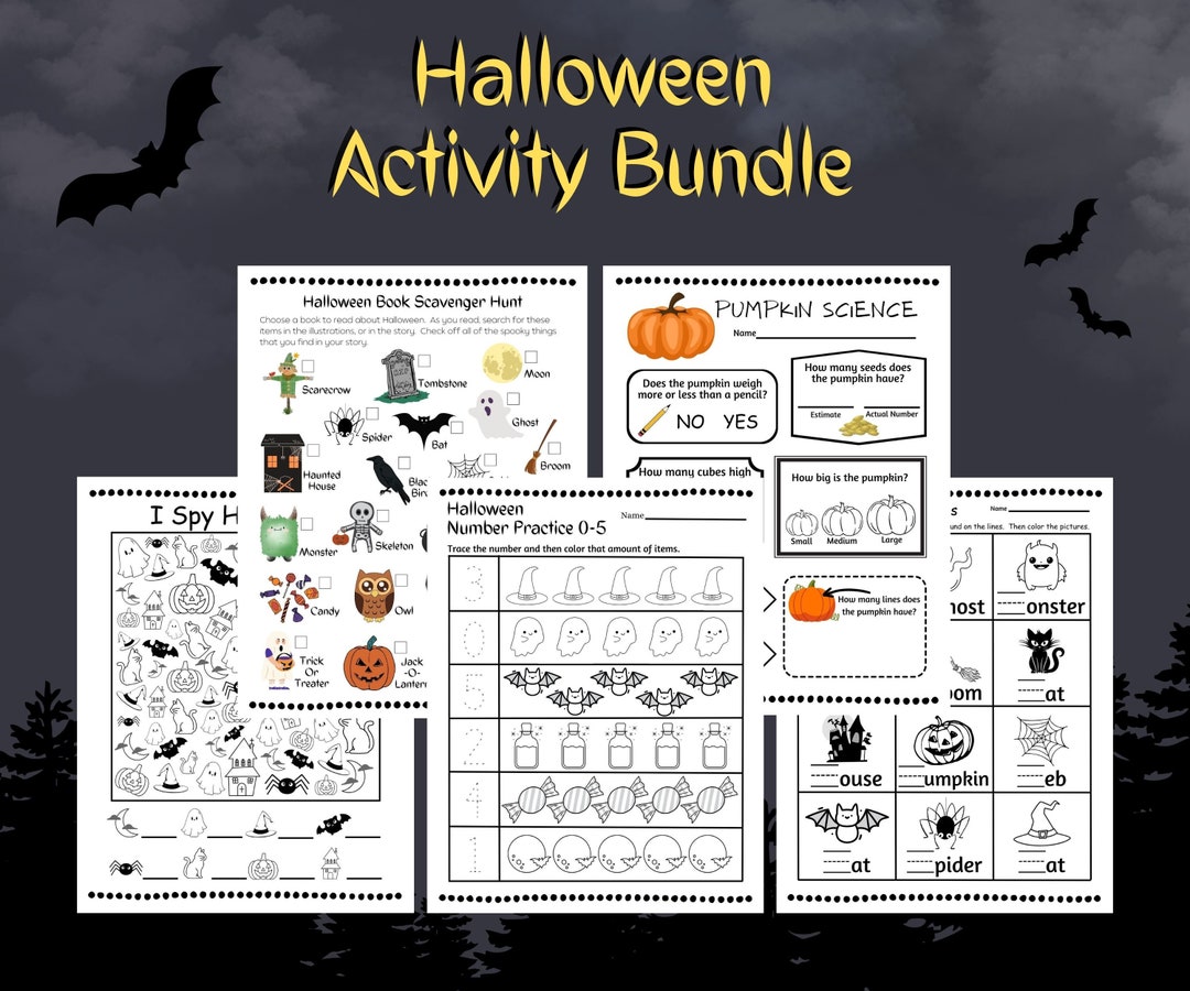 HALLOWEEN ACTIVITY BUNDLE | Literacy | Math | Science | Centers ...