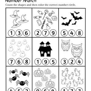 HALLOWEEN MATH ACTIVITY | Number | Practice | Fluency Homeschool | Unit ...