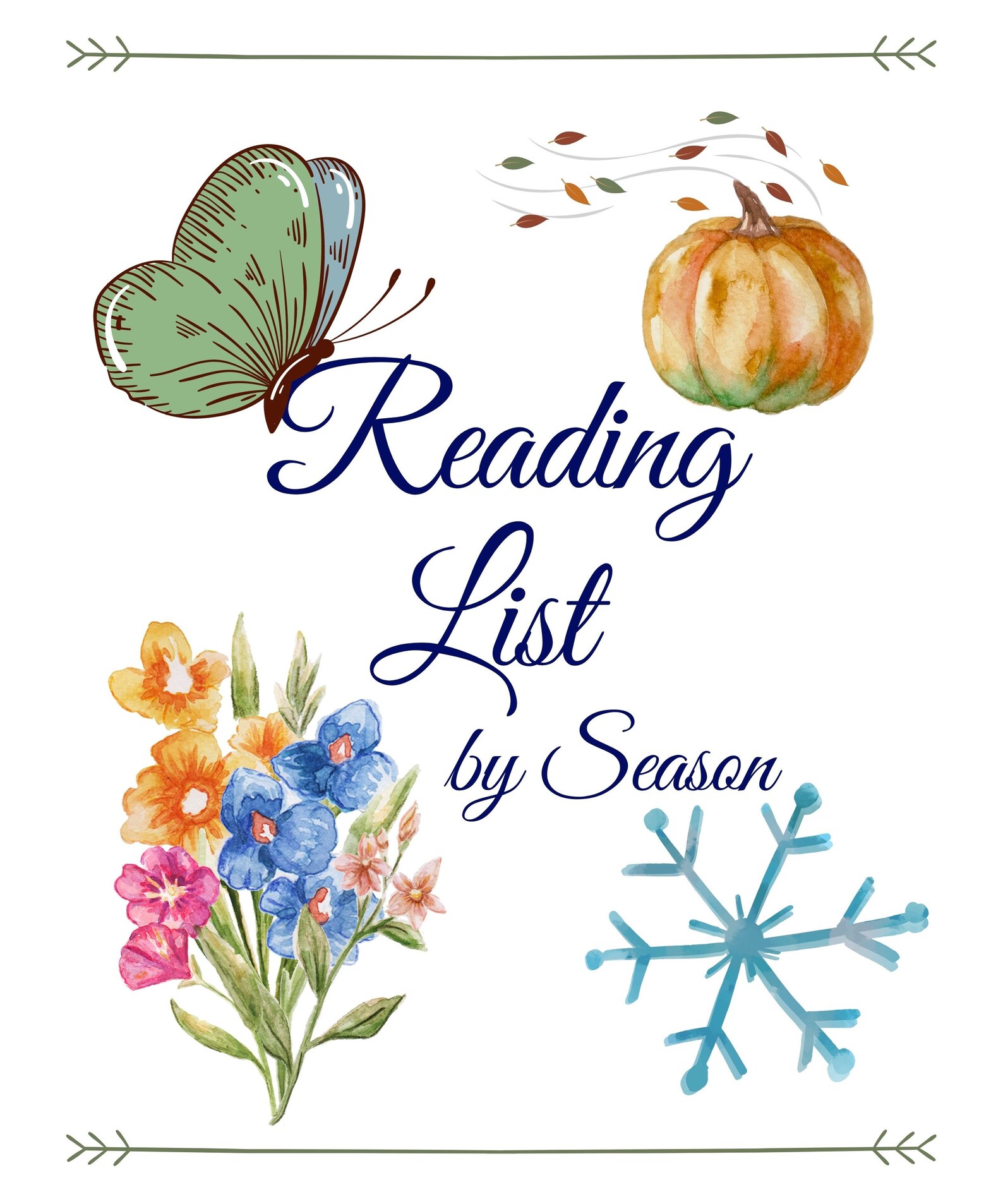 Seasonal Reading List | Homeschool | Reading Planner | Book Wish List ...