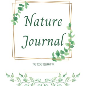 Nature Journal Printable: Homeschool Nature Study (digital Download) - Etsy