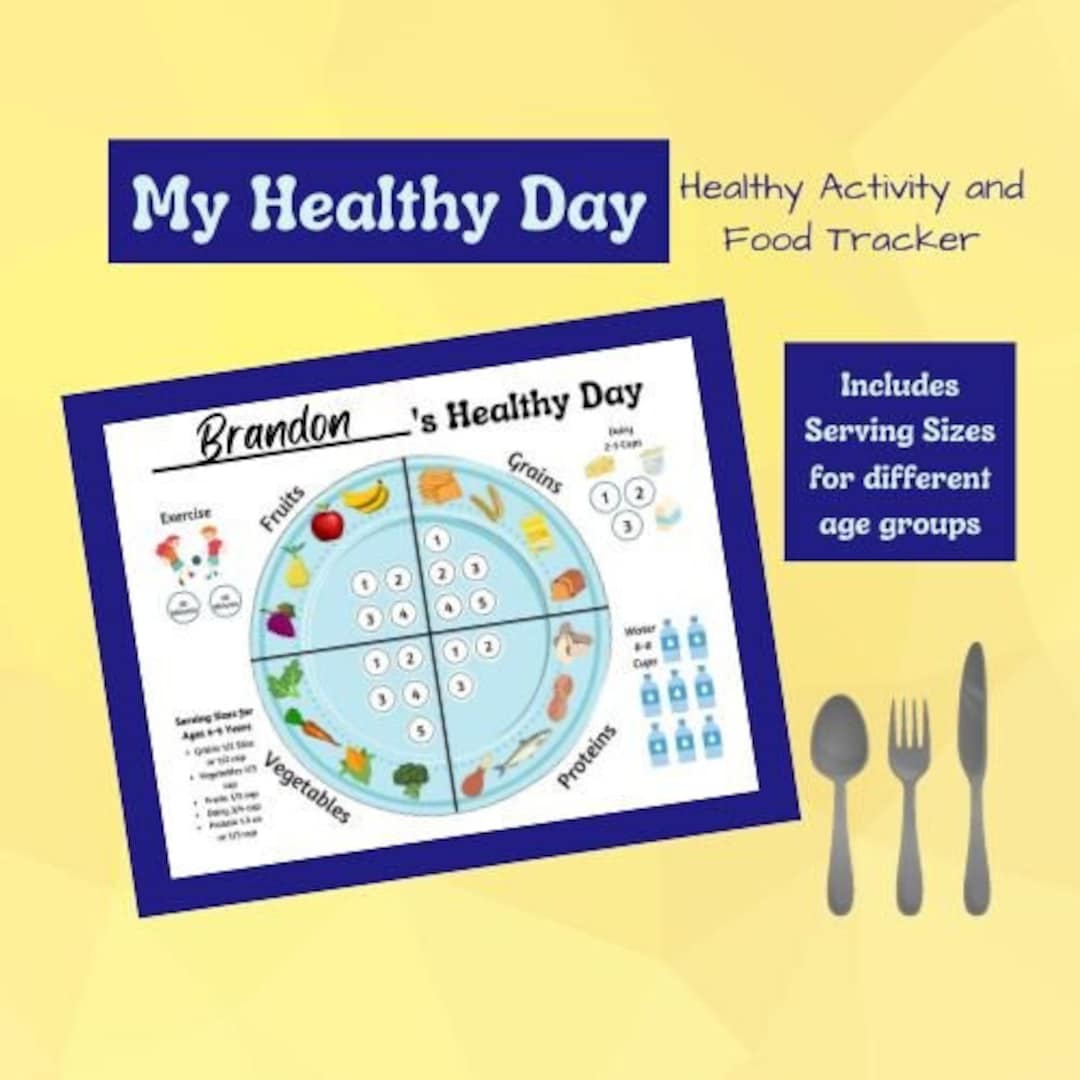 MY HEALTHY DAY | Healthy Food and Activity Tracker | Educational ...