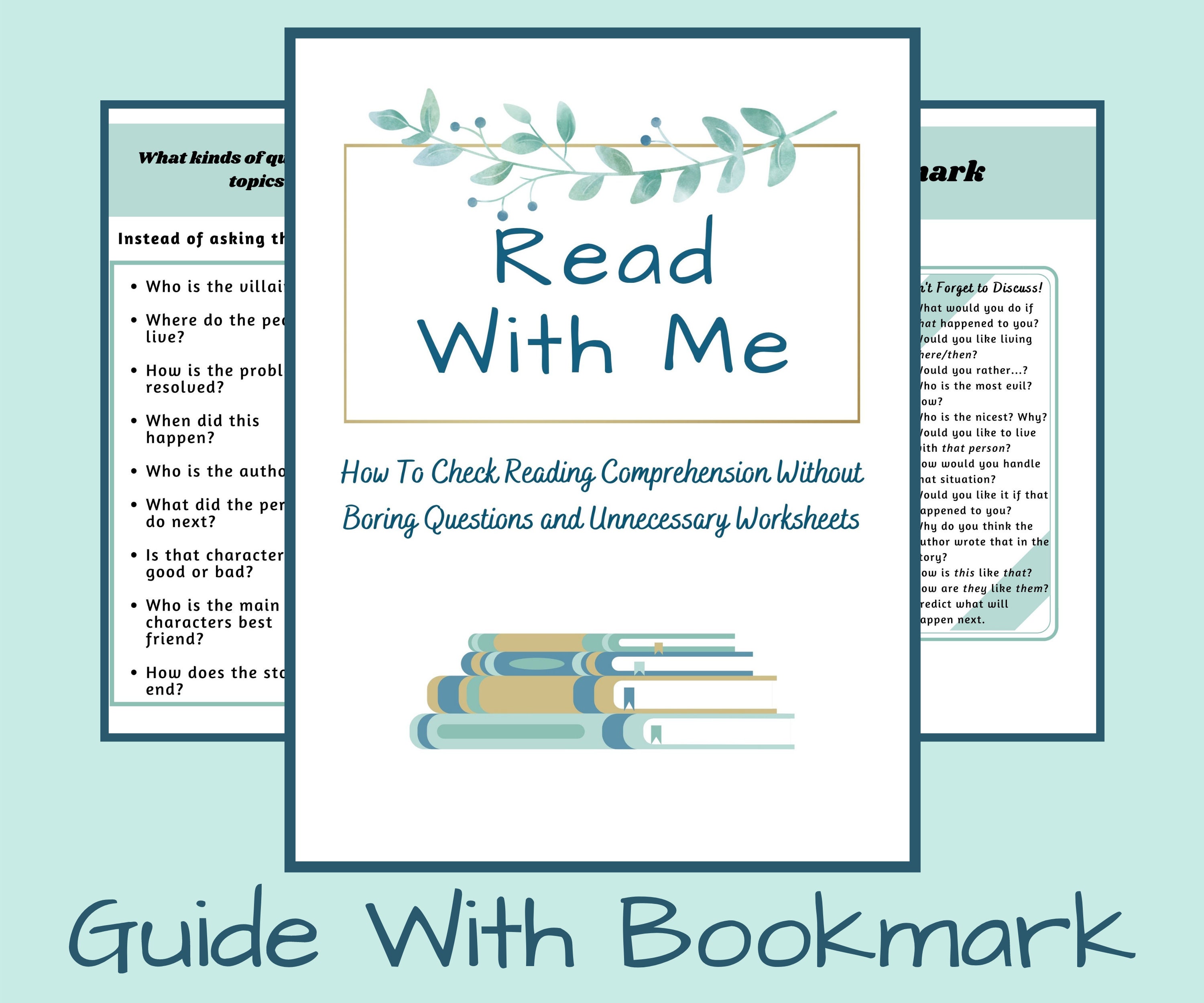 READ WITH ME | Reading Comprehension | Digital Printable | Guide ...