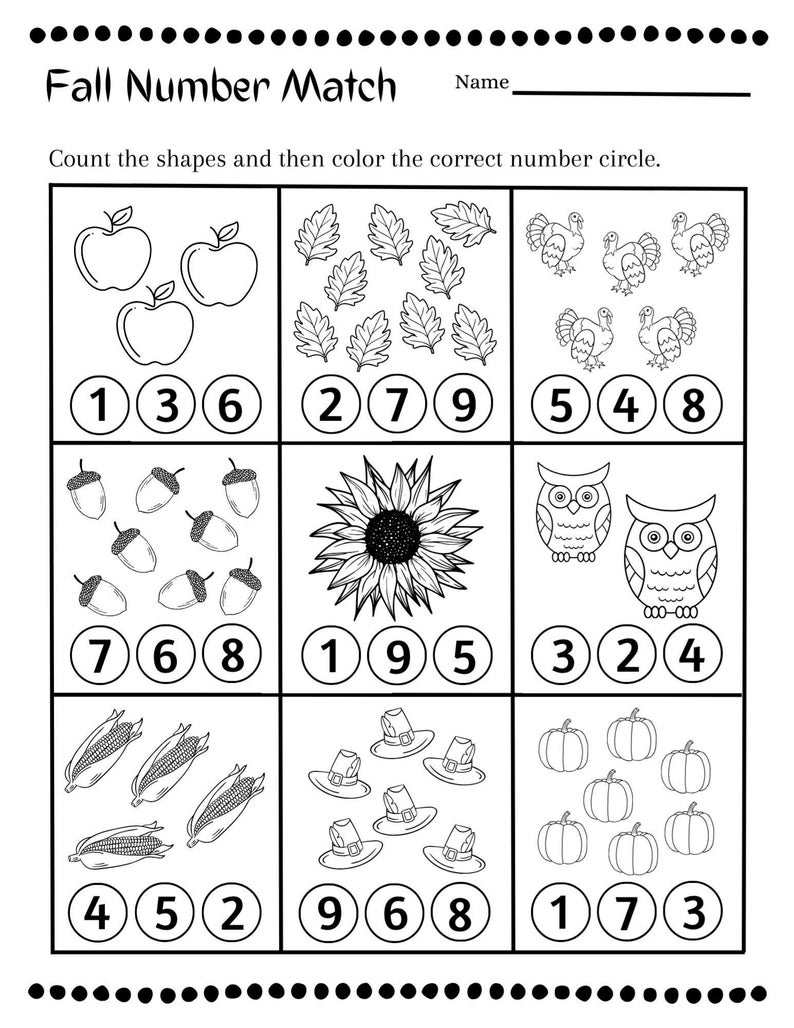 Fall Activity Bundle: Math, Literacy, Art (digital Printable) - Etsy