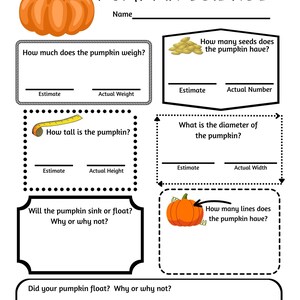PUMPKIN SCIENCE INVESTIGATION | Experiment | Homeschool | Fall ...