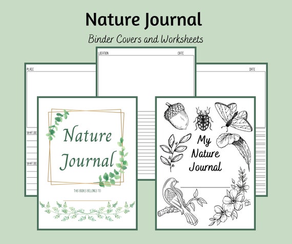 NATURE JOURNAL PRINTABLE Homeschool Digital Printable Nature - Etsy