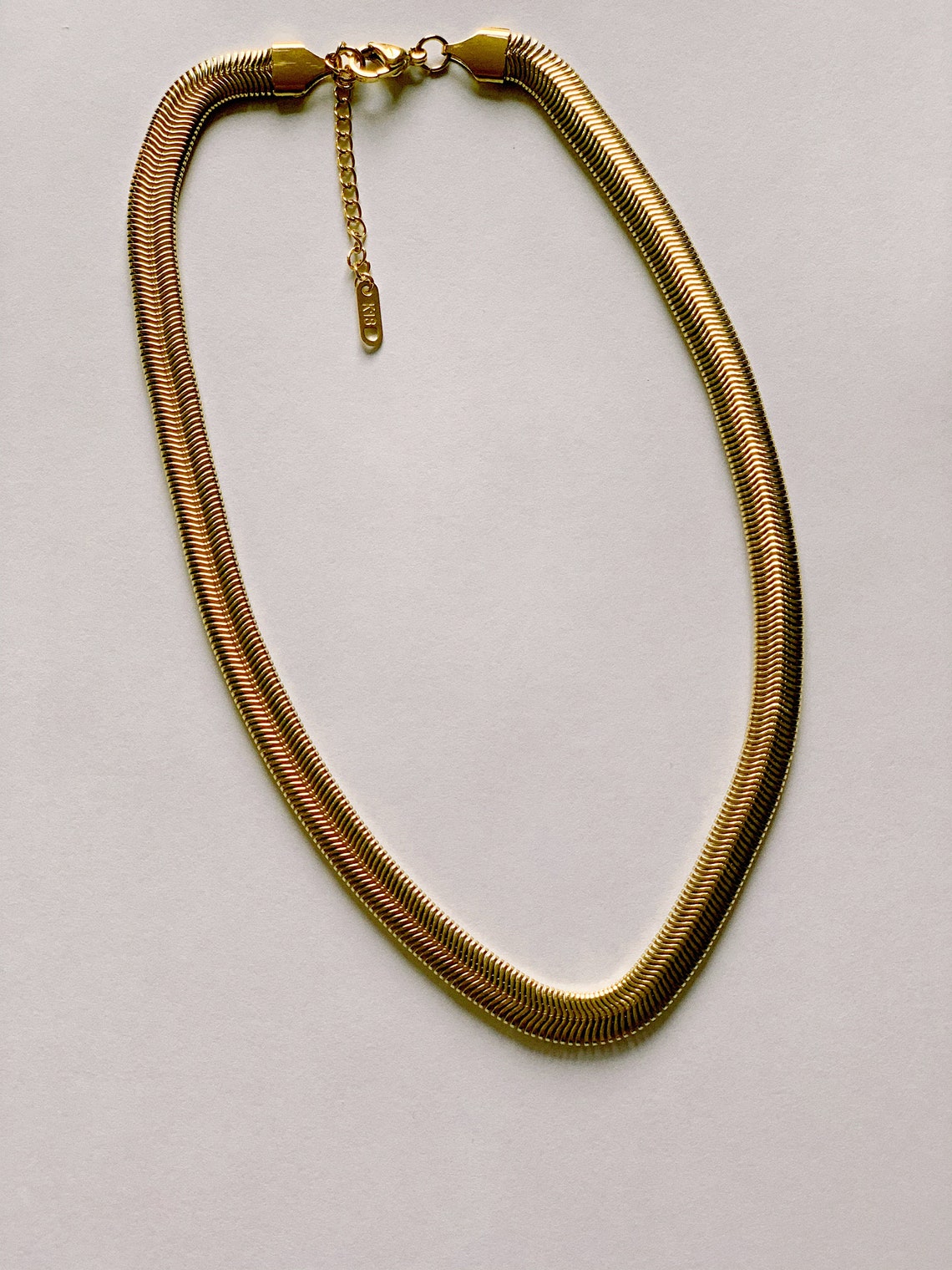 18k gold plated snake chain thick snake chaingold layered | Etsy