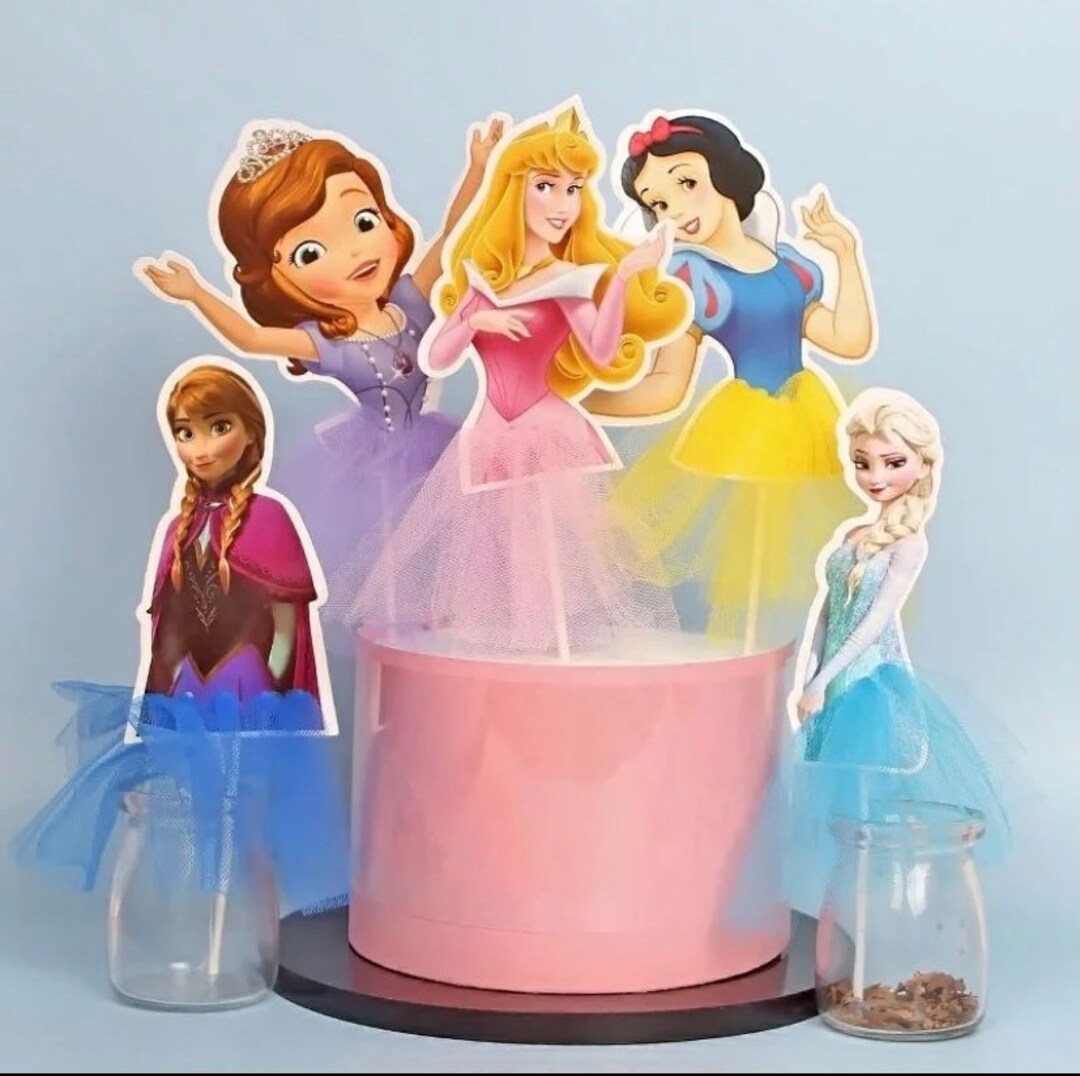 Disney Princess Cake Toppers - Etsy