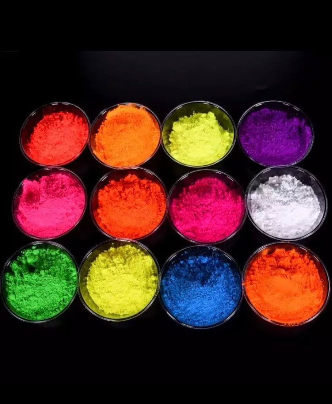 Neon Pigment Powder Fluorescent Color Gradient Fluorescence Effect Neon ...