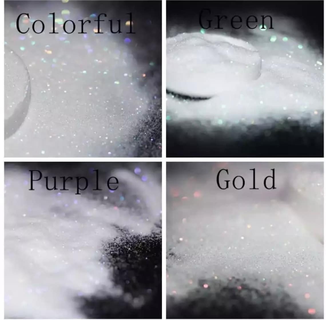 0.1mm Ultra Fine Holographic White Colorful Shinning Glitter | Etsy