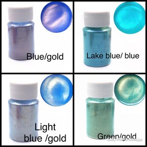 10g Aurora Pearl Pigment Mica Powder, Pearlescent Colours. Suitable for ...