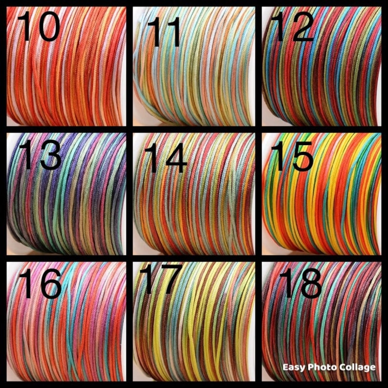 0.8 Mm Colorful Gradient Nylon Cord Thread Chinese Knot Macrame Cords ...