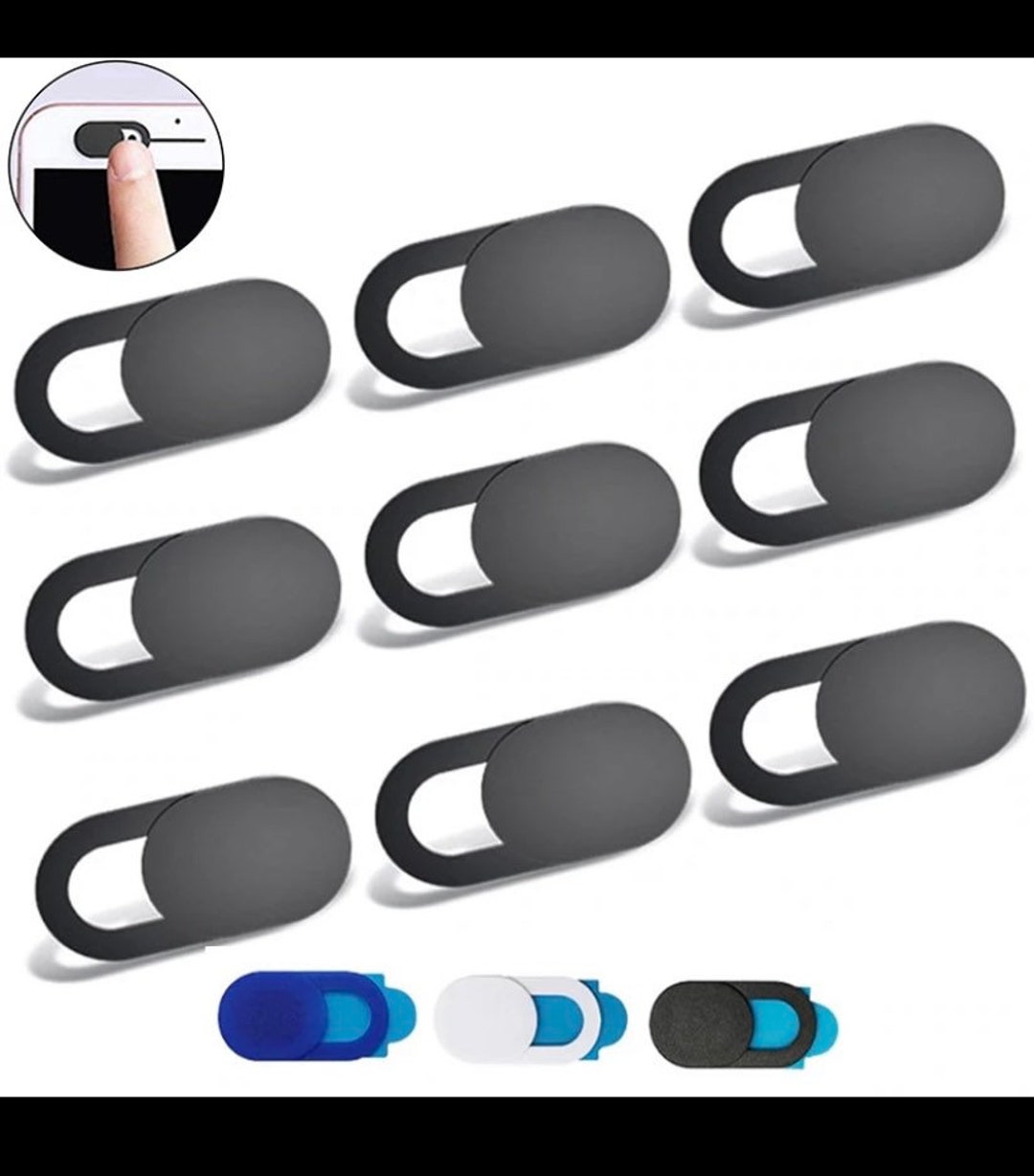 Webcam Cover Privacy Sticker Magnet Slider Camera Cover Universal ...