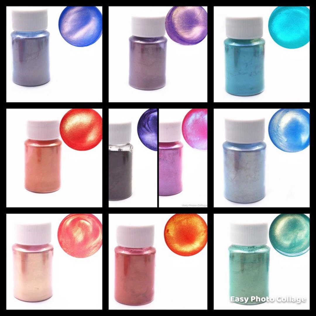 10g Aurora Pearl Pigment Mica Powder, Pearlescent Colours. Suitable for ...
