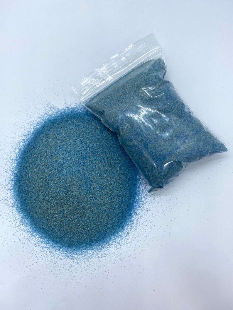 Light Blue Decorative Coloured Sand - Etsy UK