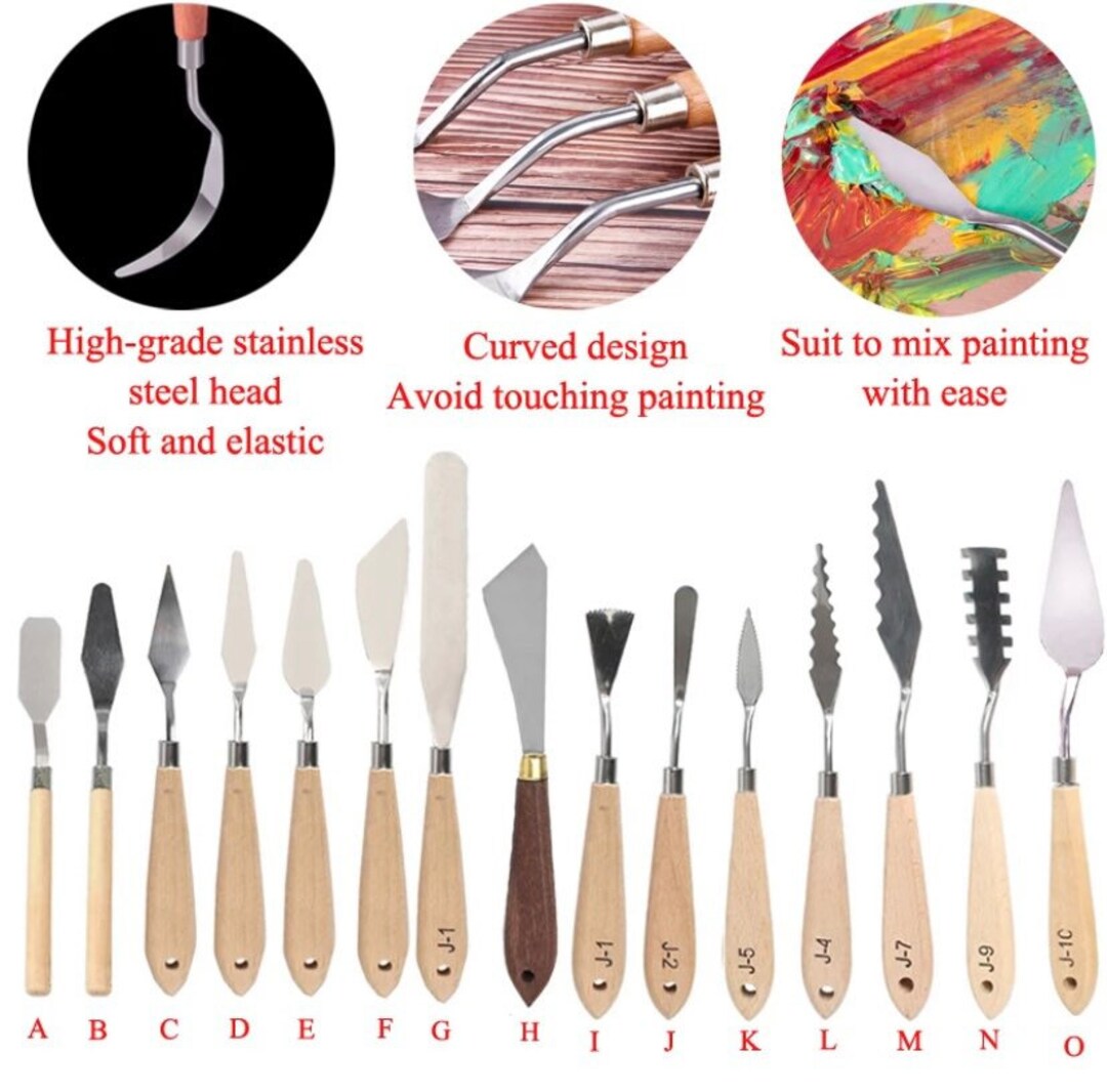 Scraper Knife Texture Painter Palette Oil Mix Scrape Artist Art Draw ...
