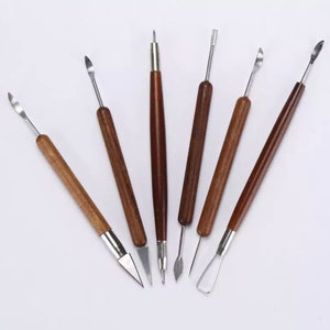 6 Sculpting Tools in Different Sizes and Shapes - Ideal for Working ...