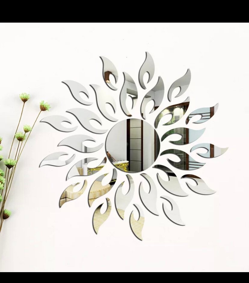 3d Mirror Vinyl Removable Wall Sticker Decal Home Decor Art | Etsy