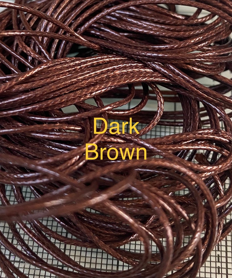 0.5mm0.8mm 1 Mm 1.5mm 2 Mm Waxed Cotton Cord String Strap - Etsy