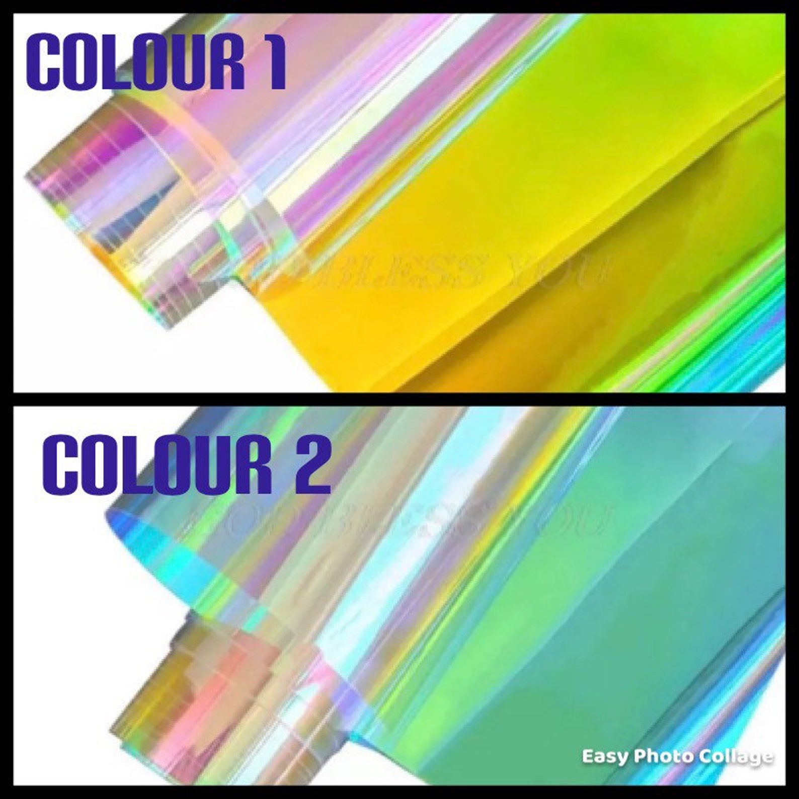 Aurora AB Effect Reflective Mirror Paper. 20* 10 Cm - Etsy UK