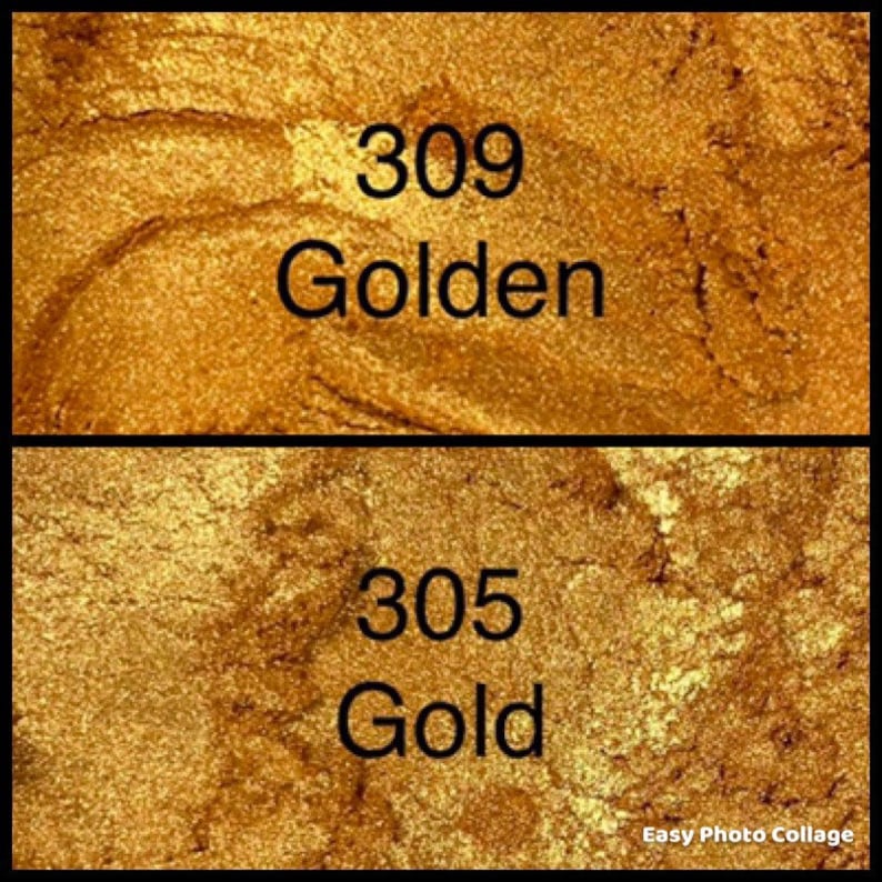 Shades of Gold Mica Powder,soap Making, Bath Bombs,make Up, Candle ...