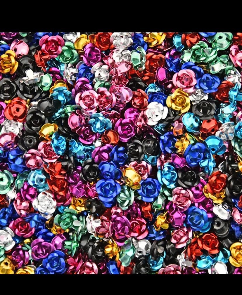 20 Pcs 6mm Assorted Aluminum Roses for Nail Art and Diy Projects - Etsy UK