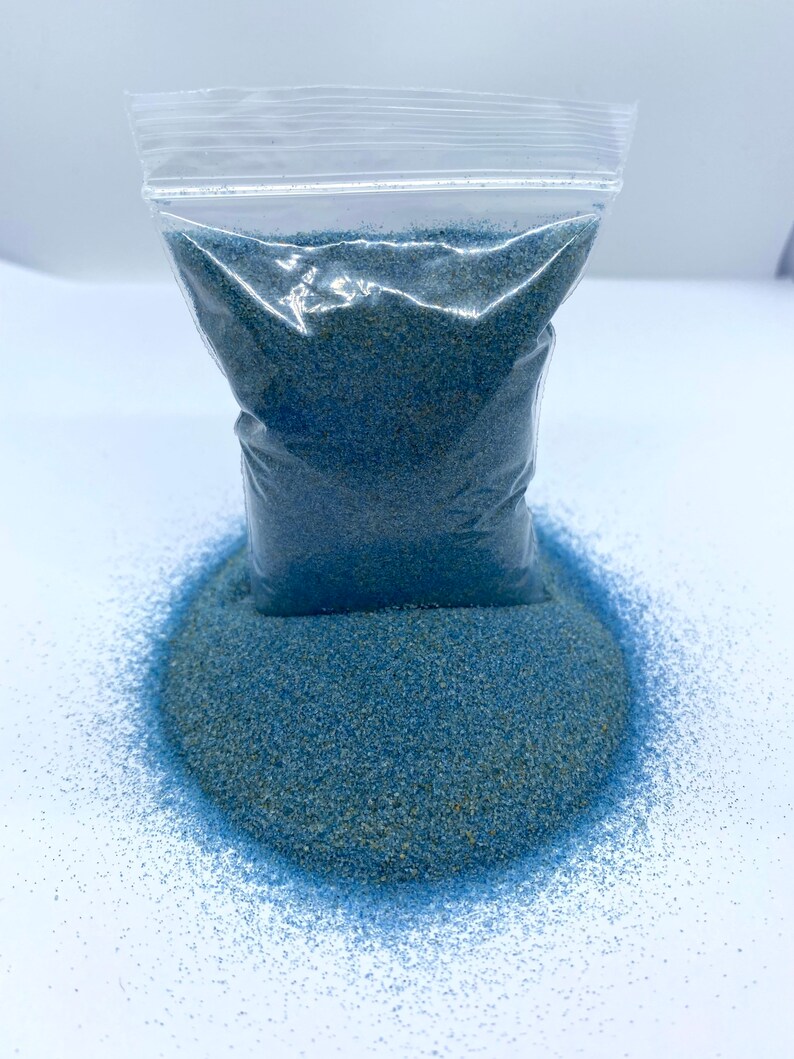 Light Blue Decorative Coloured Sand - Etsy UK