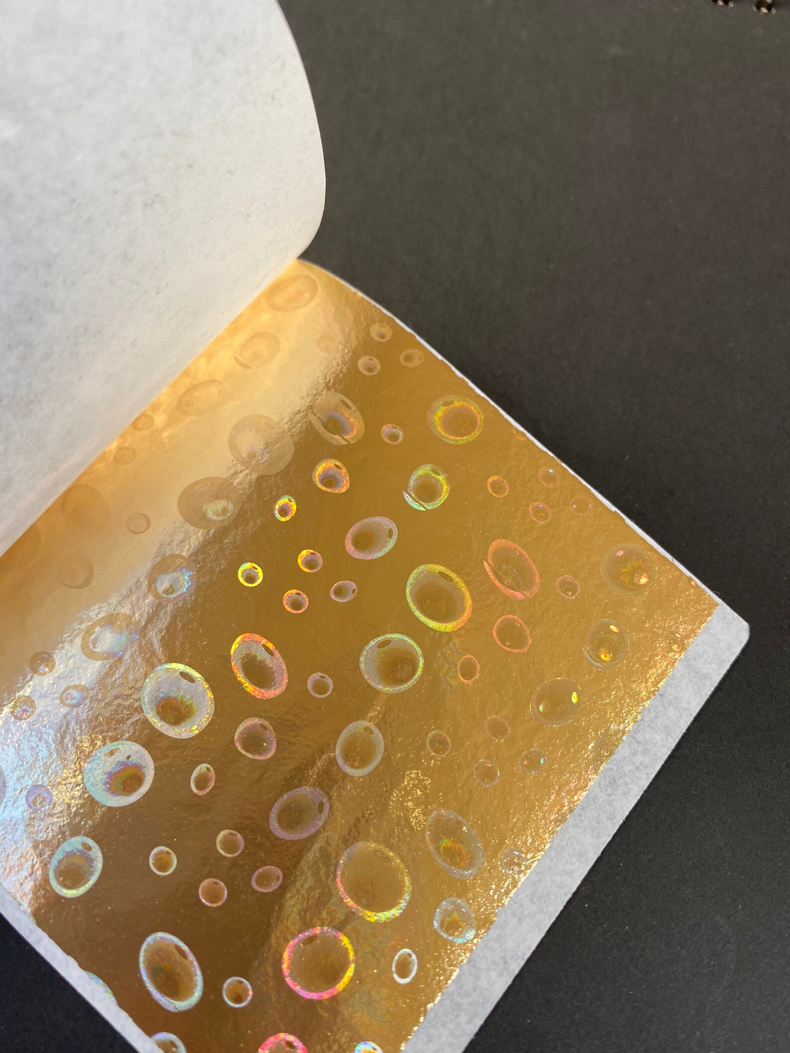 Sparkling Gold Foil Taiwan Laser Gold Leaf 8 X 8.5cm Craft | Etsy UK