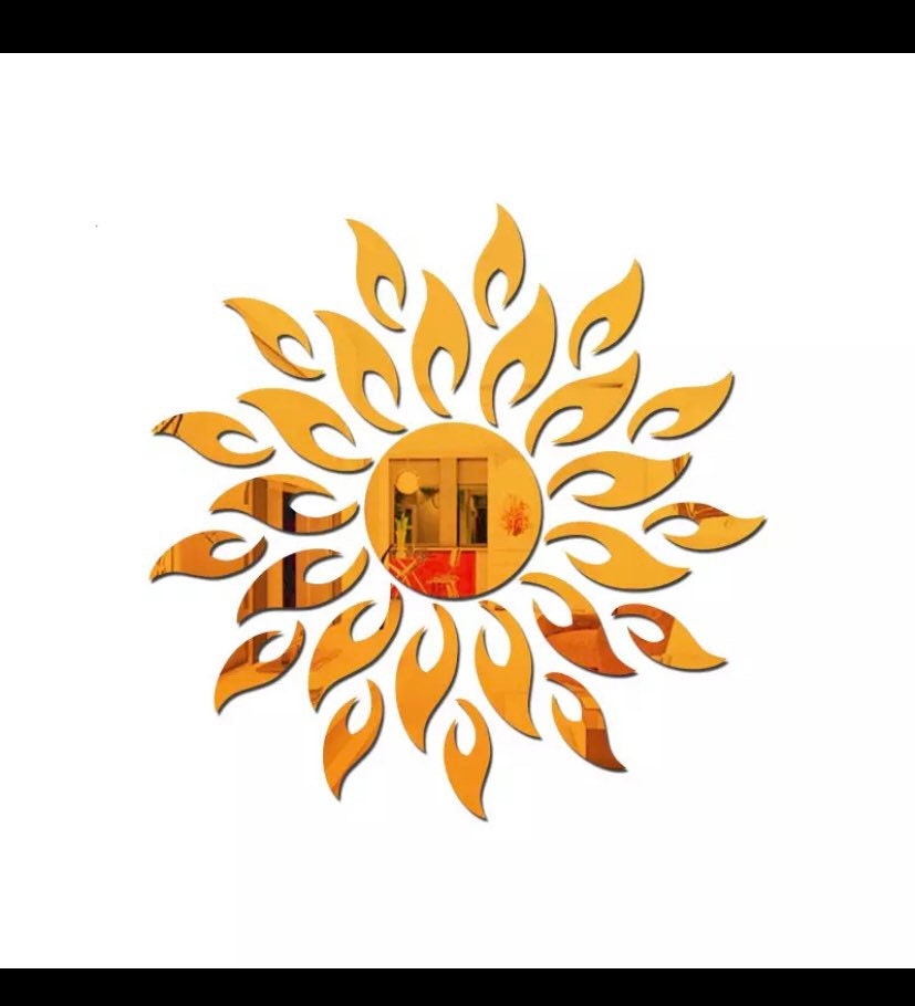 3d Mirror Vinyl Removable Wall Sticker Decal Home Decor Art | Etsy