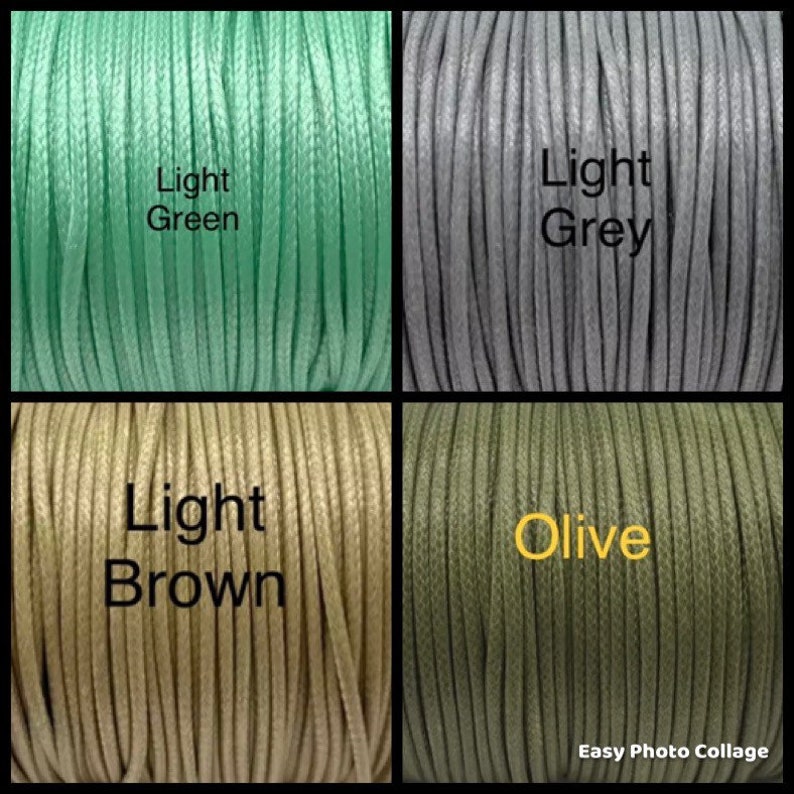 0.5mm0.8mm 1 Mm 1.5mm 2 Mm Waxed Cotton Cord String Strap - Etsy