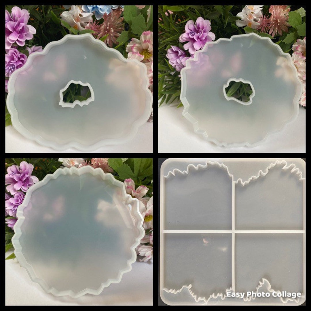Irregular Square, Round Shape Silicone Mould, Resin Casting Mould, UV ...