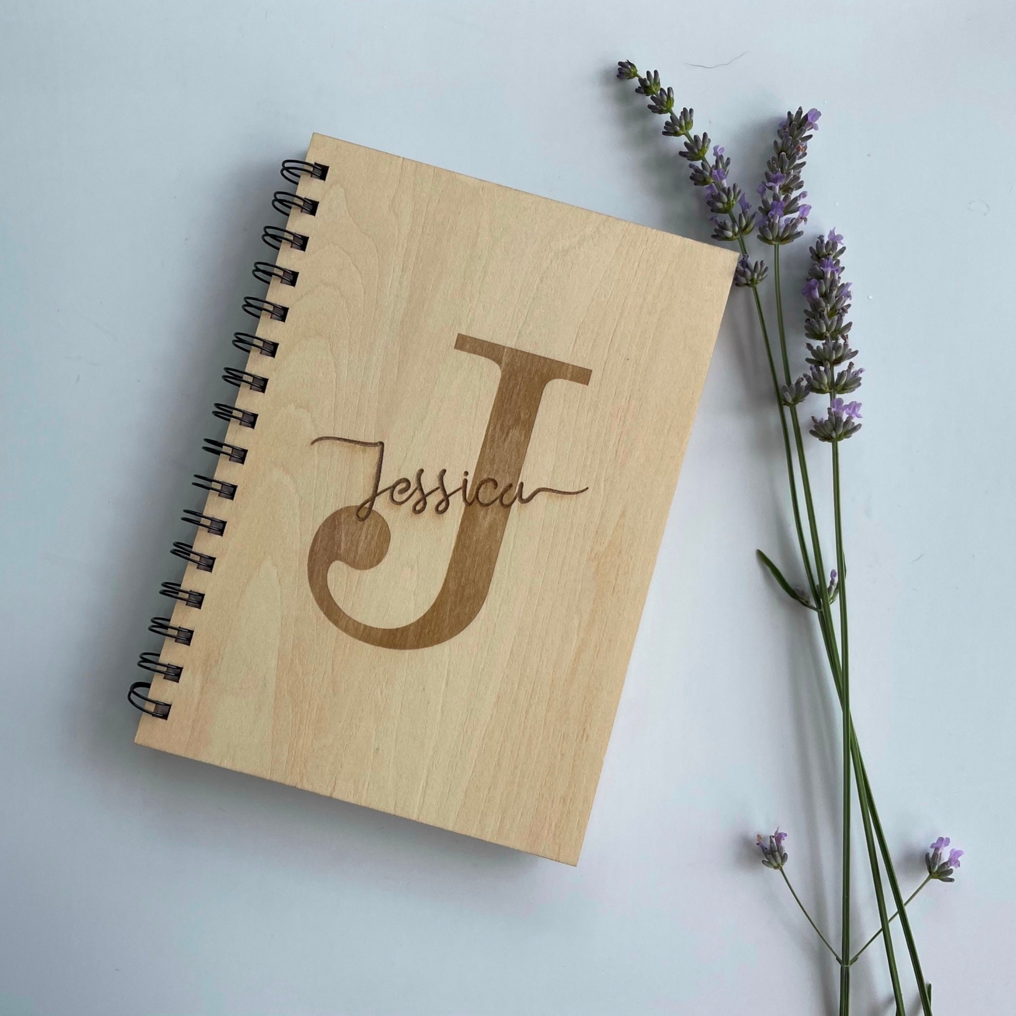 PERSONALISED WOODEN NOTEBOOK Postage Included - Etsy