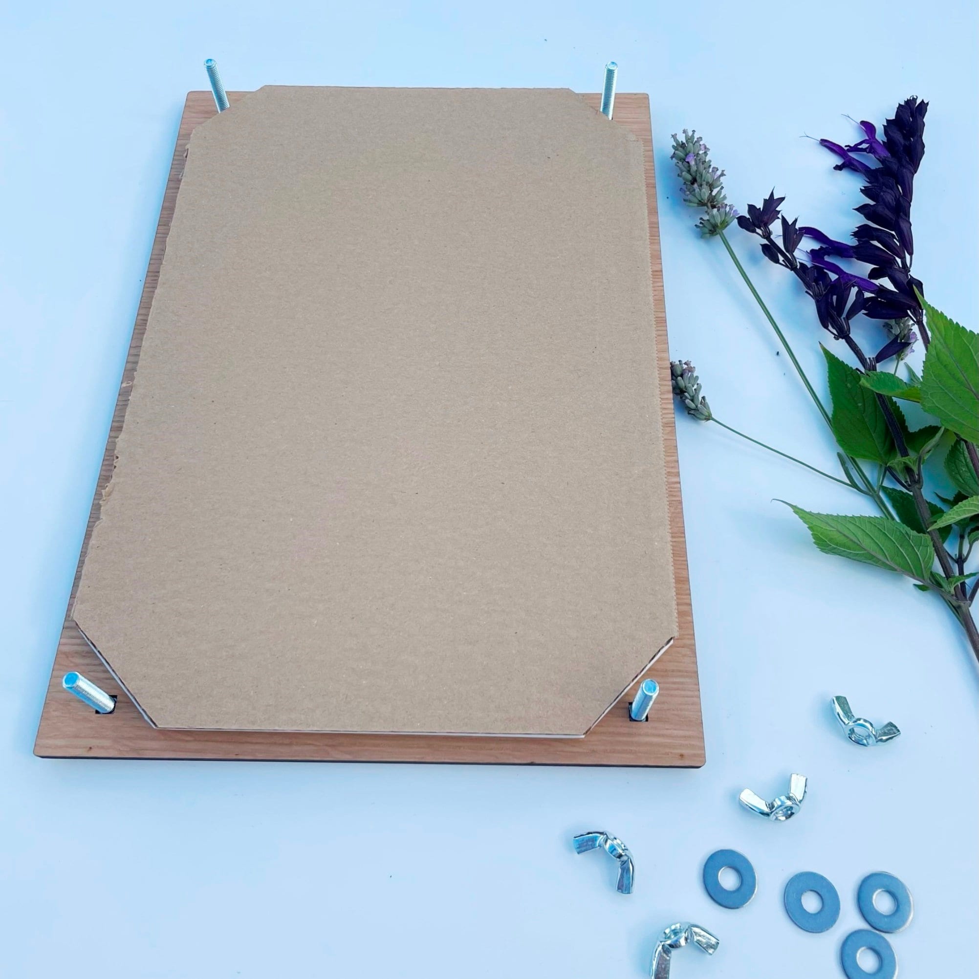 LARGE FLOWER PRESS - 33cm X 22cm (A4 Size) Beautifully Engraved Herb ...