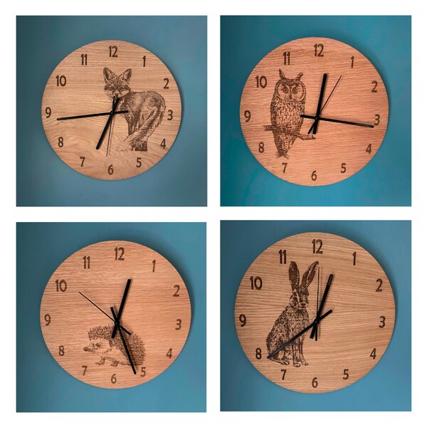 Animal Clocks - Etsy UK