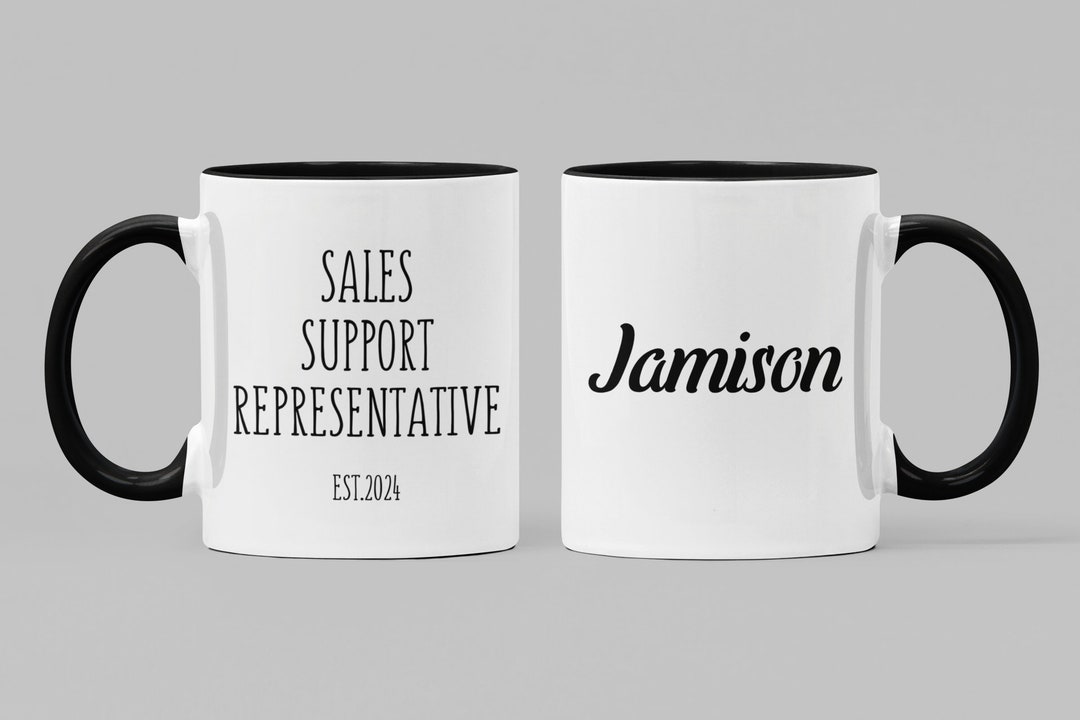 Personalized Sales Support Representative Mug, Custom Name Mug Gift ...