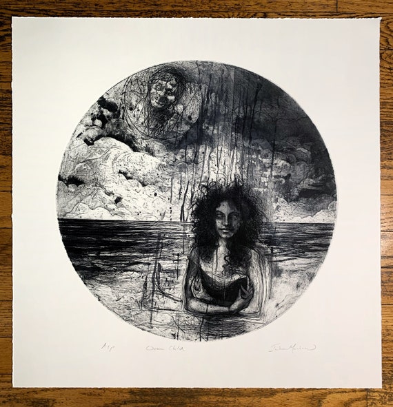 Original Etching Fine Art Print Intaglio by Jake Muirhead | Etsy